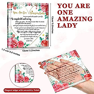 Acrylic Christian Gift for Women Friendship Gift Thank You Gift Inspirational Gift Easter Gift Cardinal Gift for Her Crystal Table Decor Office Desk Sign (Flower Style)