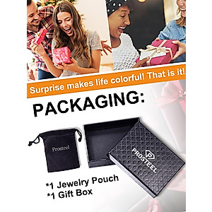 PROSTEEL Stainless Steel Chain Bracelets for Men Mens Chains Bracelet