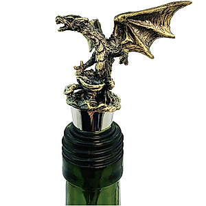 Dragon Decorative Bottle Stopper for Wine, Unique Dragon Gift with Gothic Design for Dragon Lover