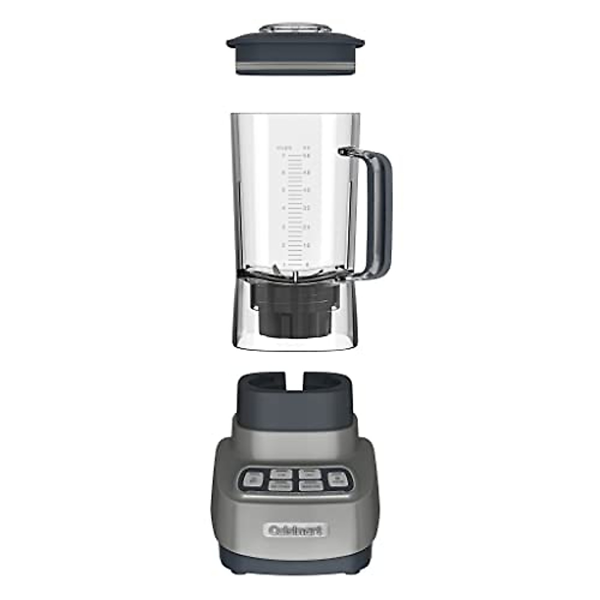 Cuisinart BFP-650GM Velocity Ultra Trio 1 HP Blender/Food Processor with Travel Cups, Gun Metal compact 9