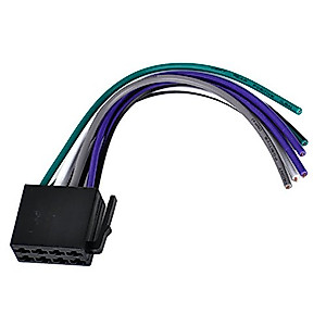 beler Universal ISO Wire Harness Female Adapter Connector Cable for Car Stereo System