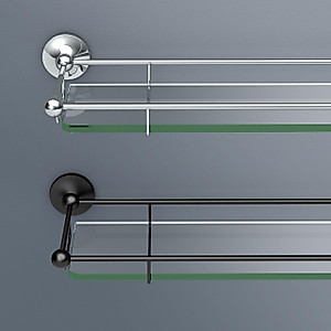 Gatco 1465 Premier Tempered Glass Shelf, Chrome