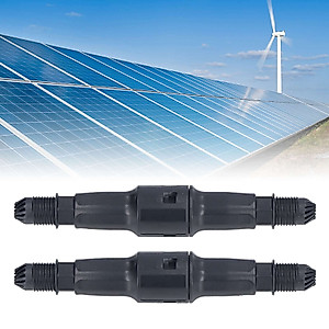 2Sets 1500V Solar PV Connectors IP68 Waterproof Anti Solar Built in Connector for Solar Panel Connection 15A