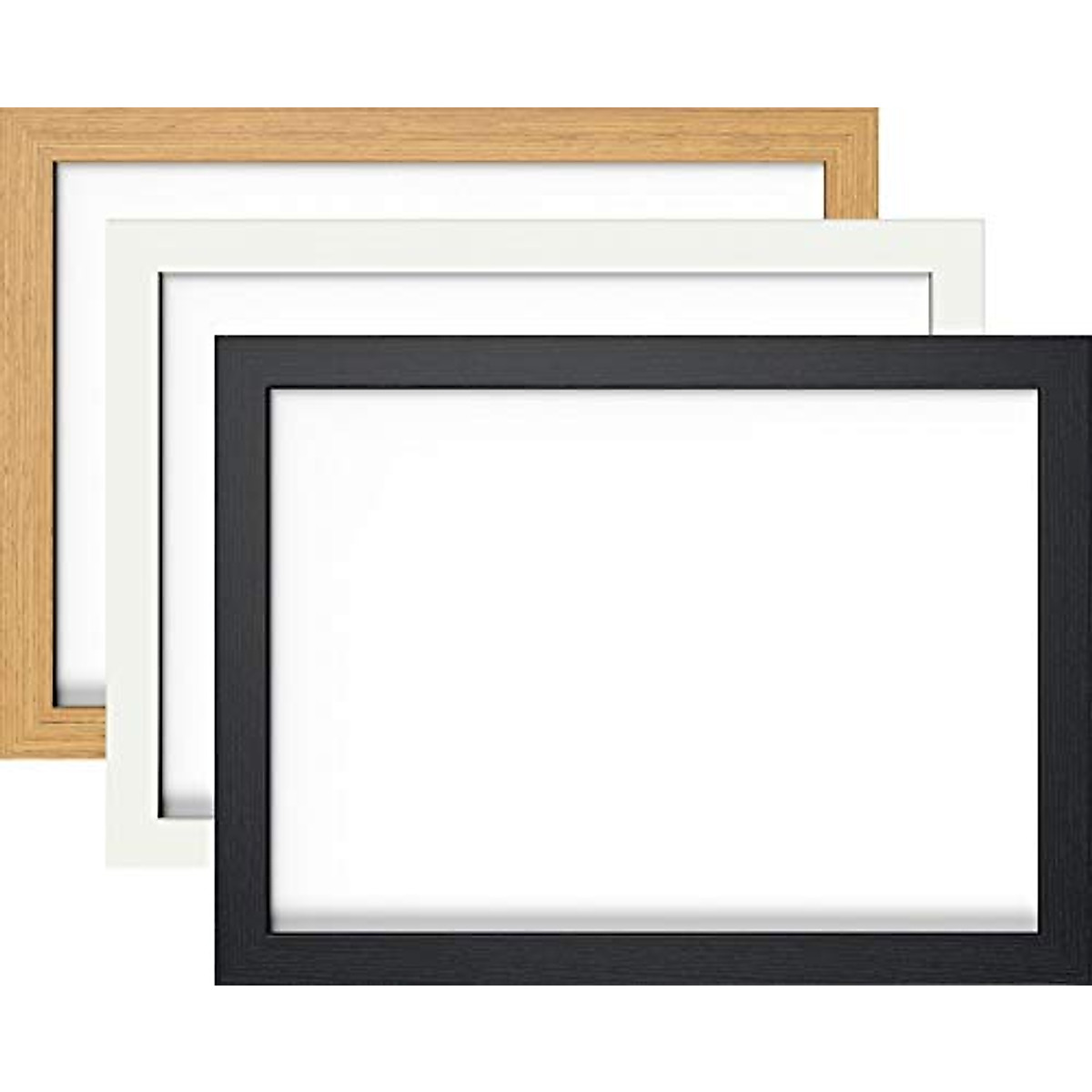 The Card Zoo Stylish Real Wood Picture Frame - Choice Of Black, White Or Wood & Choice Of Sizes