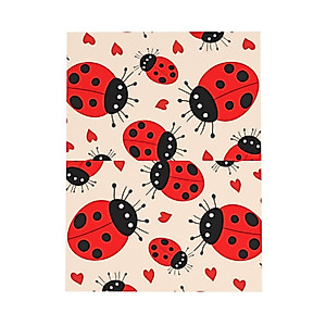 RLDOBOFE Birthday Cards With Envelopes Ladybug Wedding Cards Sympathy Cards Thinking Of You Cards Note Thank You Cards Blank Inside All Occasions Greeting Cards