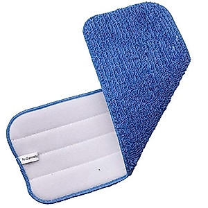 Microfiber Spray Mop Replacement Heads for Wet/Dry Mops Compatible with Bona Floor Care System 3 Pack (Blue)