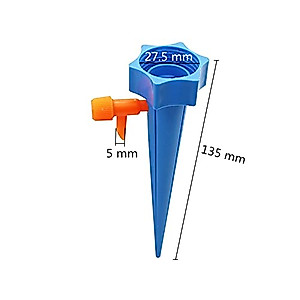 VIEUE Garden Drip Irrigation System Accessories DIY Automatic Plant Waterer Drip Irrigation System Water Nail Dripper Blue/Green Household Waterer Bottle Dripper 3 Pieces (Color : Green)