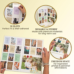 Vision Board Kit - Premade Dream Board with Manifestation Pictures Supplies, Goal Collage Book for Wall, Complete Mood Boards Kits, Law of Attraction Journal Planner Affirmation Cards for Women Adults