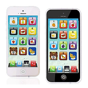 1 Pc Phone Kids Learning Toy Play Cell Phone with USB Recharable