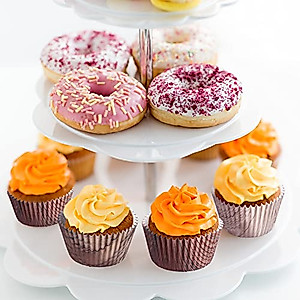 300 Pieces Cupcake Liners Cupcake Wrappers Woodland Animal Cupcake Cups Paper Muffin Baking Liners Holders for Bridal Showers Wedding Holiday Birthday Party Decorations (Woodgrain)