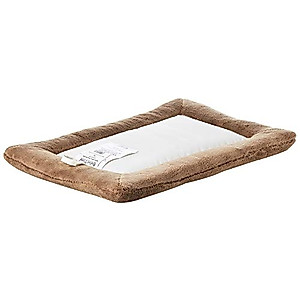 MidWest Homes for Pets Deluxe Micro Terry Bed, Taupe, 18-Inch