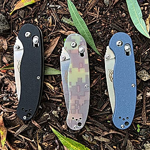 Firebird GANZO Folding Pocket Knife FB727S-GY 440C Stainless Steel Blade G10 Anti-Slip Handle with Clip Hunting Fishing Camping Gear Outdoor Folder EDC Pocket Knife (Gray)