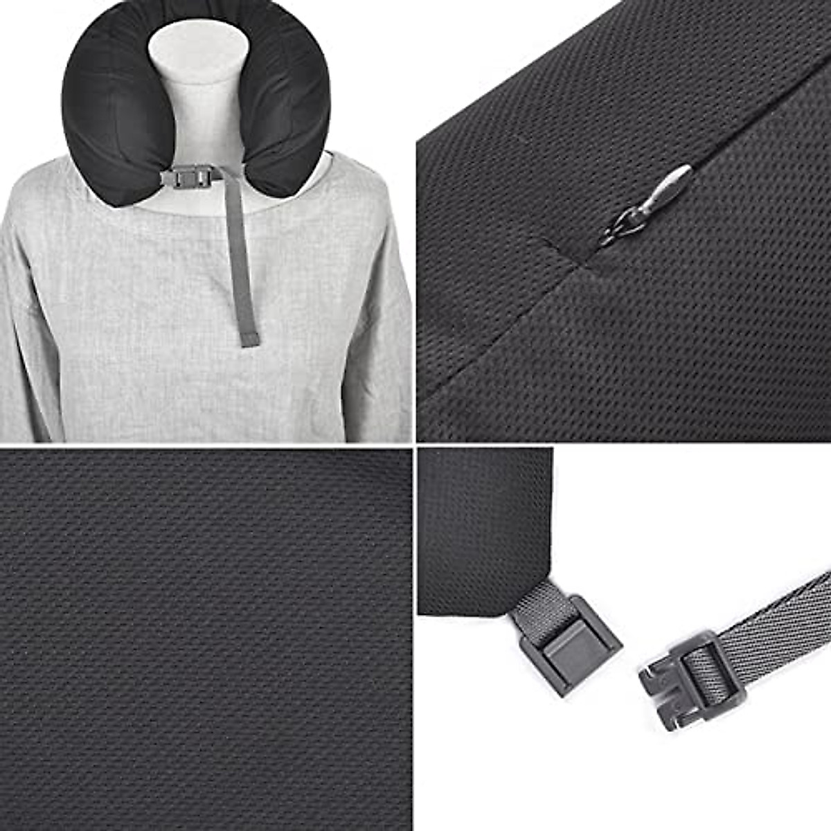 BVCED Neck Pillow, Portable Comfortable U Shaped Neck Cushion, Travel Pillow for Airplanes, Car, Camping, Office, School, Head Neck Pillow Soft Sleep Desk Nap Pillow with Breathable Cover