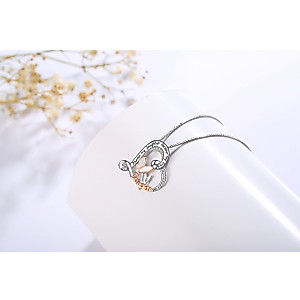 ASLBUNM Daughter Necklace 925 Sterling Silver Butterfly Jewelry Always My Daughter Forever My Friend Love Heart Pendant Necklaces Birthday Gifts for Daughter