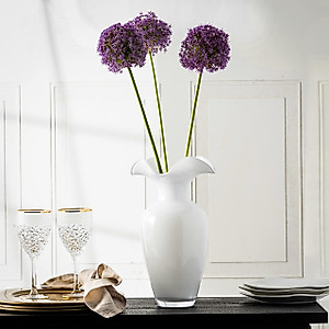 Barski Goblet - Wine Glass - Water Glass - Crystal - Set of 6 Stemmed Glasses - Glass is designed With with Frosted Border and Gold Rim - 11 oz Made in Europe -