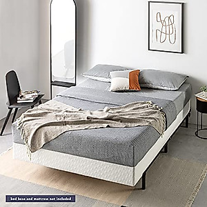 Best Price Mattress 7.5 Inch Metal Box Spring Mattress Support with Wood Slats, Full