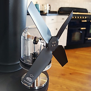 Warpfive Heat Powered Stove Top Fan for Wood Multi-Fuel Coal Steelhead Eco Stirling Engine