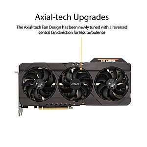 ASUS TUF Gaming NVIDIA GeForce RTX 3070 V2 OC Edition Graphics Card (PCIe 4.0, 8GB GDDR6, LHR, HDMI 2.1, DisplayPort 1.4a, Dual Ball Fan Bearings, Military-Grade Certification, GPU Tweak II)