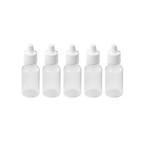 50 Pcs Empty Plastic Squeezable Dropper Bottle with Plug Refillable Portable Eye Liquid Container with Screw Cap (2 ml) by ASTRQLE