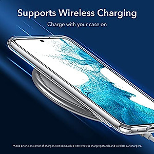 ESR Metal Kickstand Case Compatible with Samsung Galaxy S22 (6.1 Inch) (2022), Versatile Patented Kickstand, Crystal Clear Scratch-Resistant Back Cover, Clear