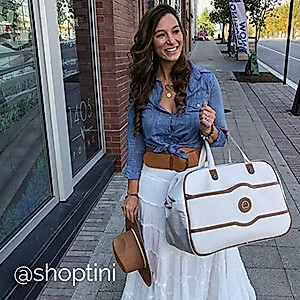 Delsey Luggage Chatelet Soft Air Weekender Duffel (Mocha)