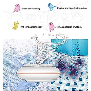 Mini USB Ultrasonic Turbine Spin Dryer Laundry Washer Portable Washing Machine,Travel Washing Device Machine for Clothes,Vegetable Fruit, Underwear,Socks,Glasses LLWS4895-Black
