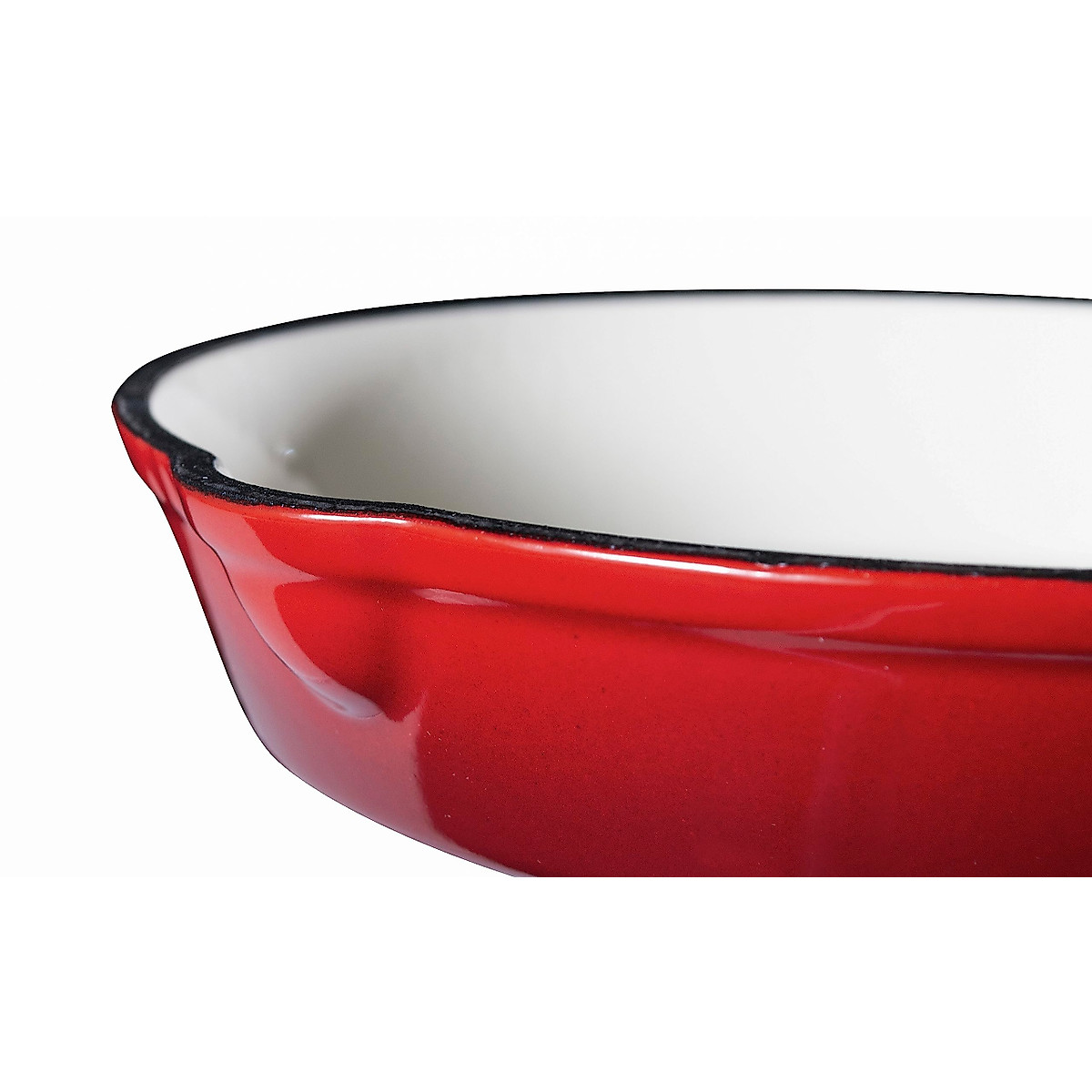 Eternal Living Enameled Cast Iron 8" Fry Pan Red