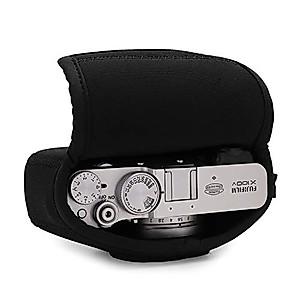 MegaGear MG1896 Ultra Light Neoprene Camera Case Compatible With Fujifilm X100V - Black, PU Leather
