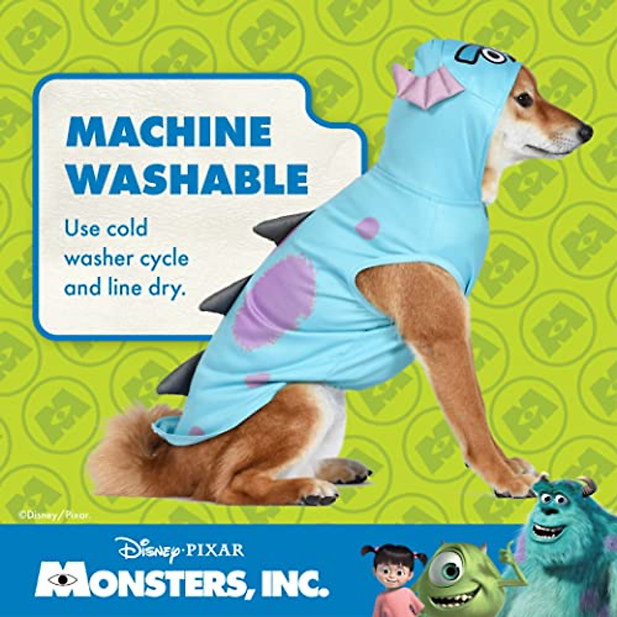 Disney for Pets Halloween Monsters Inc. Sulley Costume for Dogs - Halloween Costumes for Dogs - Sulley Dog Costume - Officially Licensed Disney Dog Halloween Costume, Blue, XX-Large (FF22992)