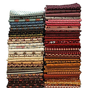 Fields 10 Fat Quarters - American Civil War Fat Quarter Bundle 1800's Historical Reproduction Quality Quilters Cotton Fabrics FQs