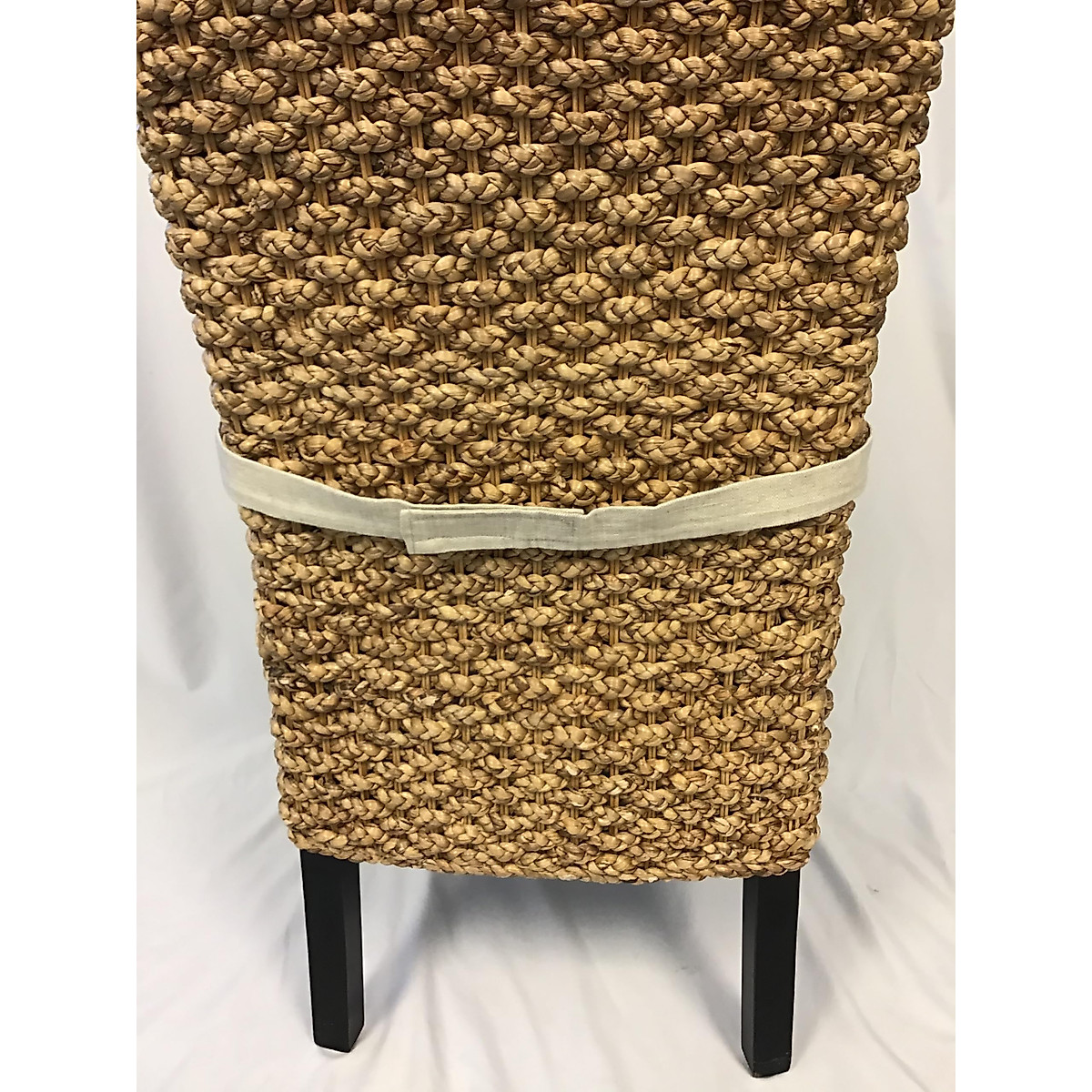 Chair Cushion Pad - Wicker Chair Cushion - seat cushion with 37" ties and removable foam insert Farmhouse Chair Cushions - Kubo Chair Replacement Cushion