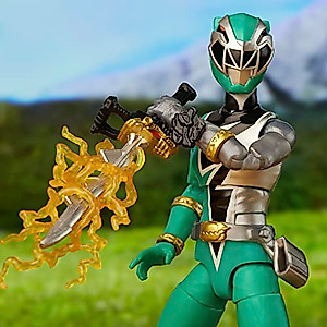 Power Rangers Lightning Collection Dino Fury Green Ranger 6-inch Scale Action Figure, Toys and Action Figures for Kids Ages 4 and Up