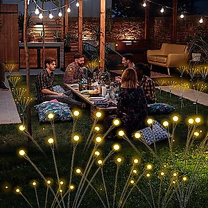 Solar Garden Lights : Solar Lights for Outside Illuminate Outside Spaces with Bright, Beautiful Light, Ideal for homeowners, Gardening Enthusiasts and Parents!(2pack 20LED)