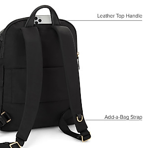 TUMI Voyageur Halsey Backpack - Black/Gold