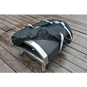 TOHONFOO Pizza Oven Carry Cover for Ooni Koda 12 Gas Pizza Oven Heavy Duty Waterproof 600D Oxford Fabric Portable Outdoor Pizza Oven Carry Accessories Black