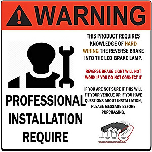 Roane Designs Universal 3" LED Tow Hitch Cover Light - fits 2" inch Receiver Hitch, Driving, Brake, Reverse Trailer Hitch Light