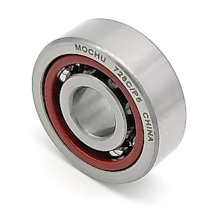 MOCHU 728 728C/P5 8x24x8 Angular Contact Ball Bearing, ABEC-5, 15° Contact Angle, Metric, 8mm ID, 24mm OD, 8mm Width, Single Row, Open