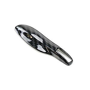 iJDMTOY Direct Replacement Black Carbon Fiber Pattern Key Fob Side Panel Trims Compatible with Porsche Cayenne Panamera Macan 911, etc