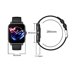 ZTGD Smart Watch (Answer/Make Calls), 1.69"Smartwatch Fitness Tracker for Android iOS with Heart Rate/Blood Pressure/Blood Oxygen Monitoring, IP67 Waterproof Sport Smartwatch Sleep Monitor Step Count