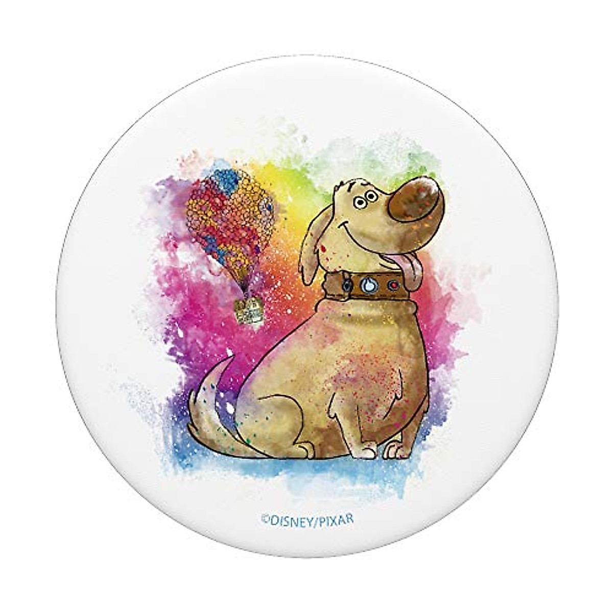 Disney Pixar Up Dug Watercolor PopSockets PopGrip: Swappable Grip for Phones & Tablets