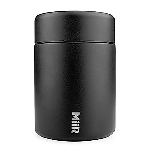 MiiR, Airtight Coffee Canister, Portable Storage for Coffee, Tea, and More, Stainless Steel Construction, Black