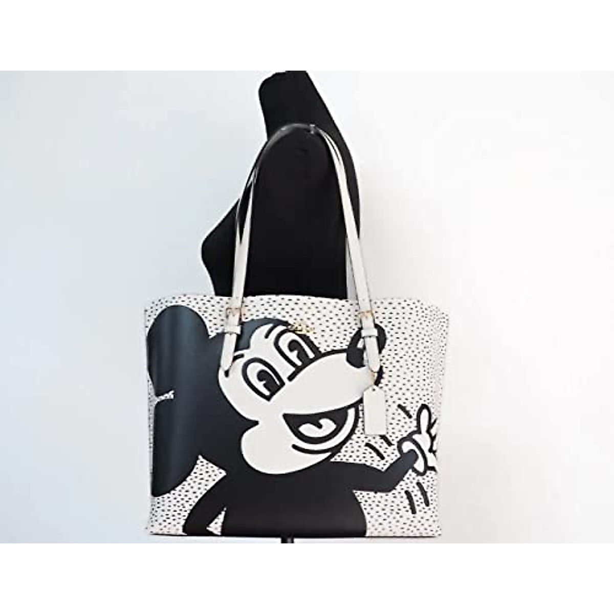 Coach Disney Mickey Mouse X Keith Haring Mollie Tote (Gold/Chalk Multi)