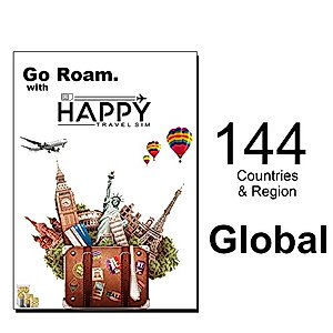 Global, Argentina, Brazil, Chile, Mexico, Colombia, South Africa, Egypt, Ecuador Travel Roaming SIM Card (25DAYS-50GB)