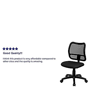 Flash Furniture Alber Mid-Back Black Mesh Swivel Task Office Chair