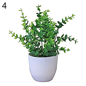 YESBAY Artificial Bonsai Fadeless Vivid Simulation Bonsai Delicate Eco-Friendly Beautiful Scene Layout 4