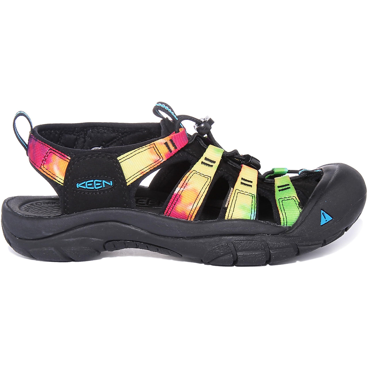KEEN Women's Newport H2 Closed Toe Water Sandals, Original Tie Dye, 9