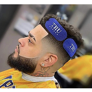 TRU BARBER Hair Grippers Bundle Pack, 6 pieces for Men and Women - Salon and Barber, Hair Clips for Styling, Sectioning, Cutting and Coloring, Nonslip Grips, Hair holder (Blue)