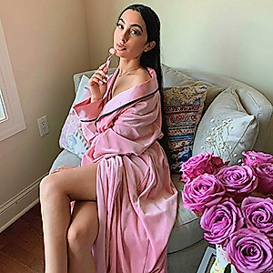 Rose Quartz Face Roller Skin Care Tools - Face Massager Roller, Facial Roller & Eye Roller for Puffy Eyes, Facial Massager Facial Tools Pair Perfectly with Skincare & Are Self Care Gifts for Women