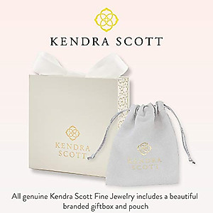 Kendra Scott Davie Stud Earrings in 18K Gold Vermeil, Fine Jewelry for Women, Aquamarine