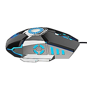 iFCOW Wired Gaming Mouse 6400DPI Macro Programming Mouse for PC Laptop Desktop